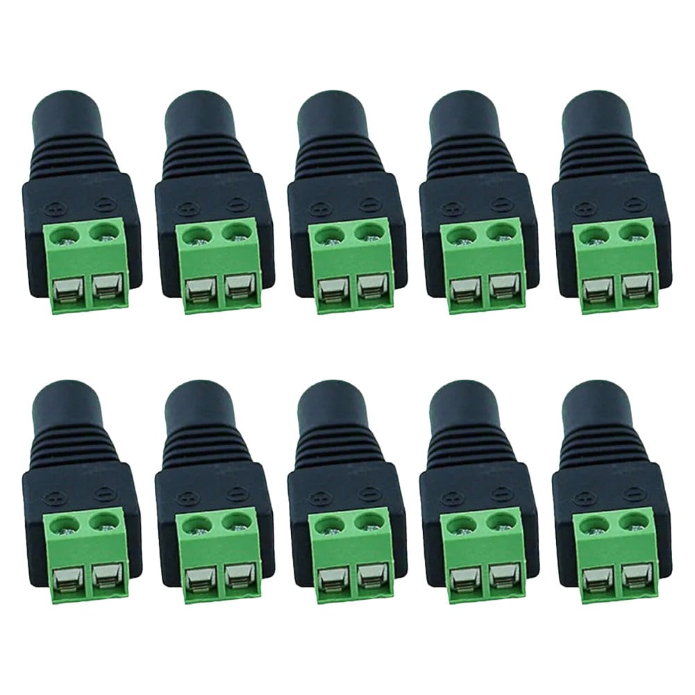 qiya 10pcs Female DC Connectors 5.5mm*2.1mm DC Power Connector For LED ...