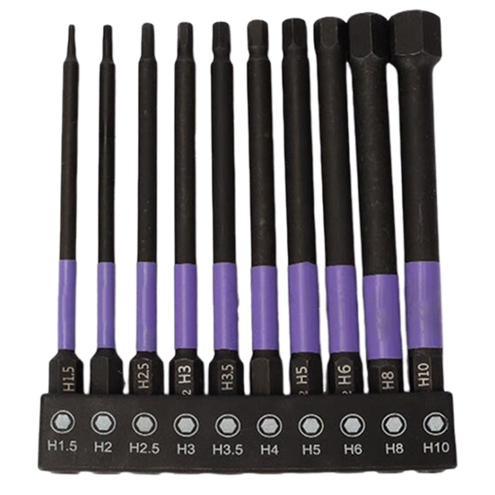 qiya 10pcs Screwdriver Bit set for Impact Wrench 1/4in Hex Magnetism ...