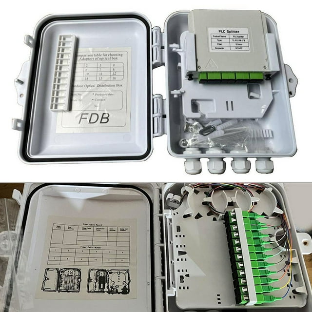 qiya 12core fiber optic patch panel 12-port FTTH fiber optic patch ...