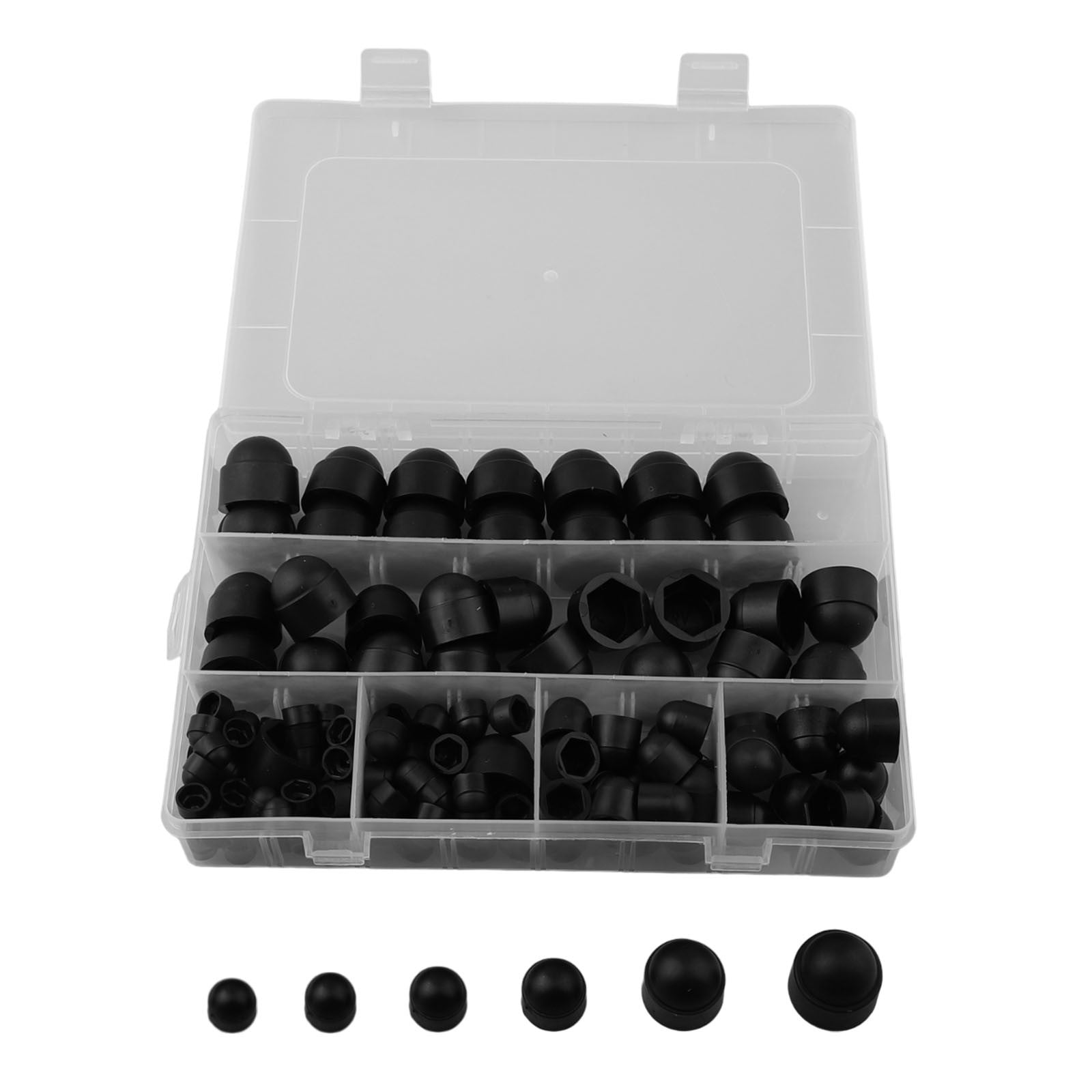 qiya 145pcs Protective Cap for Screws Hexagonal Cover Cap Black for ...