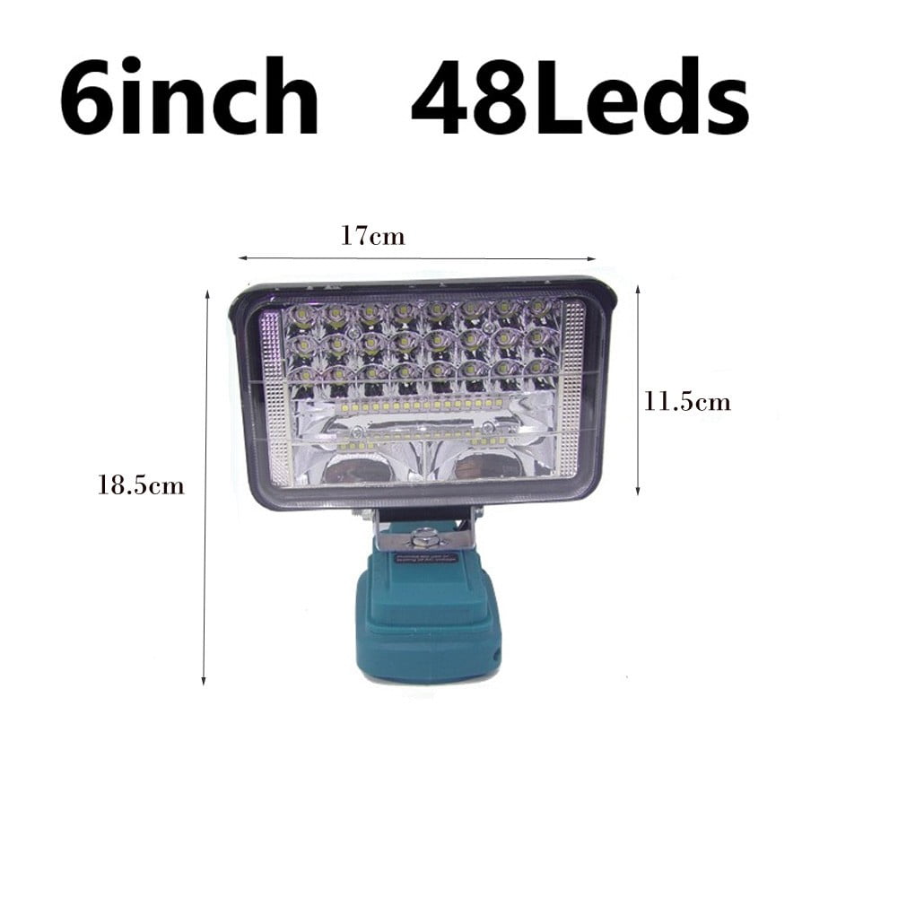 qiya 18-84W Cordless LED Work Light for 18V battery Handheld Flashlight ...