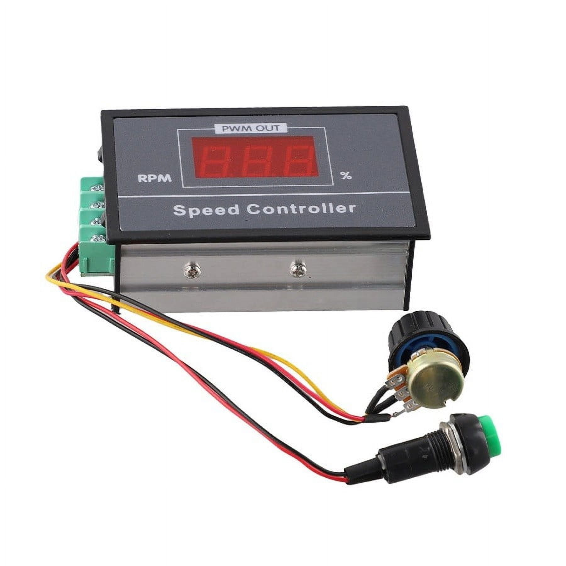 qiya 1pc DC 6-60V 30A Adjustable for PWM Motor Speed Controller Digital ...