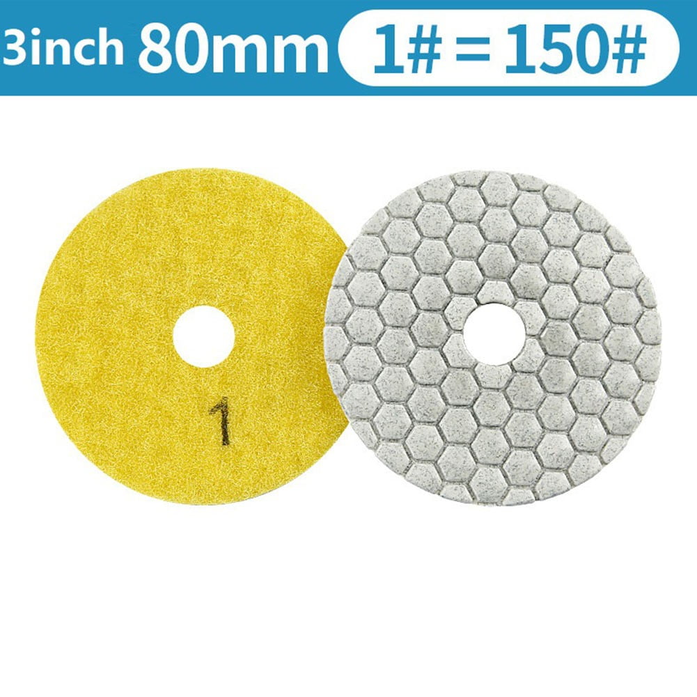 qiya 1pc Diamond Dry Polishing Pad 3 Inch Type For Granite Marble ...