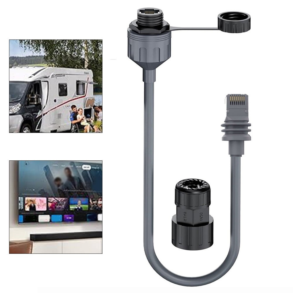 qiya 1pc Ethernet Adapter Waterproof Ethernet Cable Coupler Extender ...