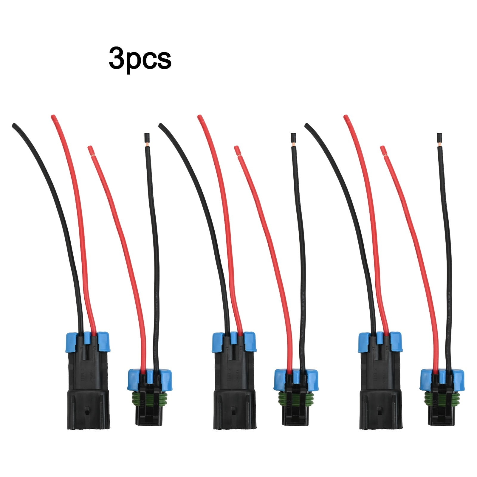 qiya 2 Pin DT Connectors Waterproof 16AWG Male Female Electrical ...