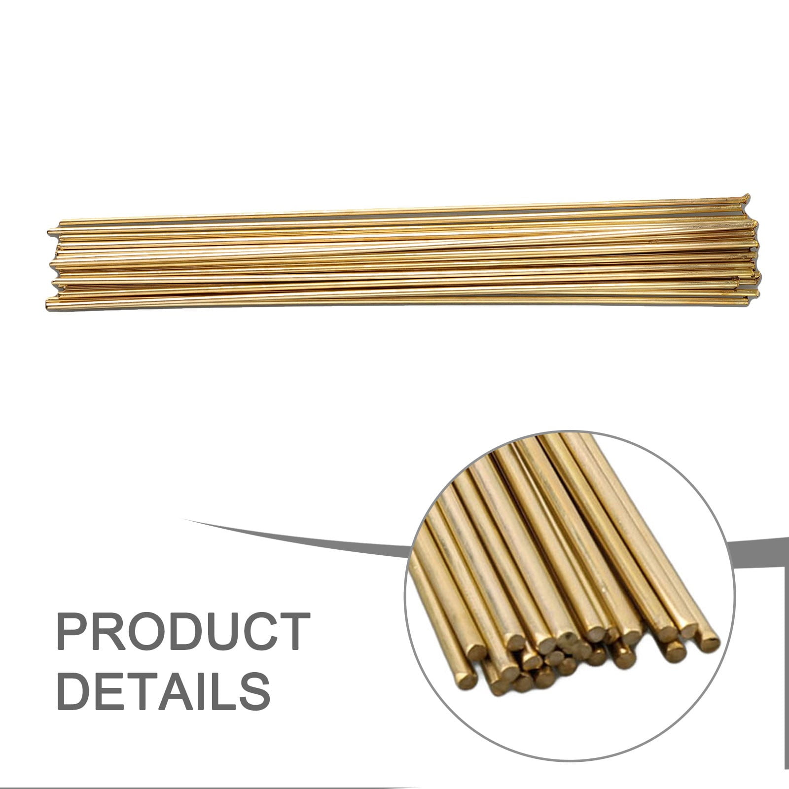 qiya 25PCS Brazing Rods Brass Solder Welding Rod for Oxyacetylene Gas ...