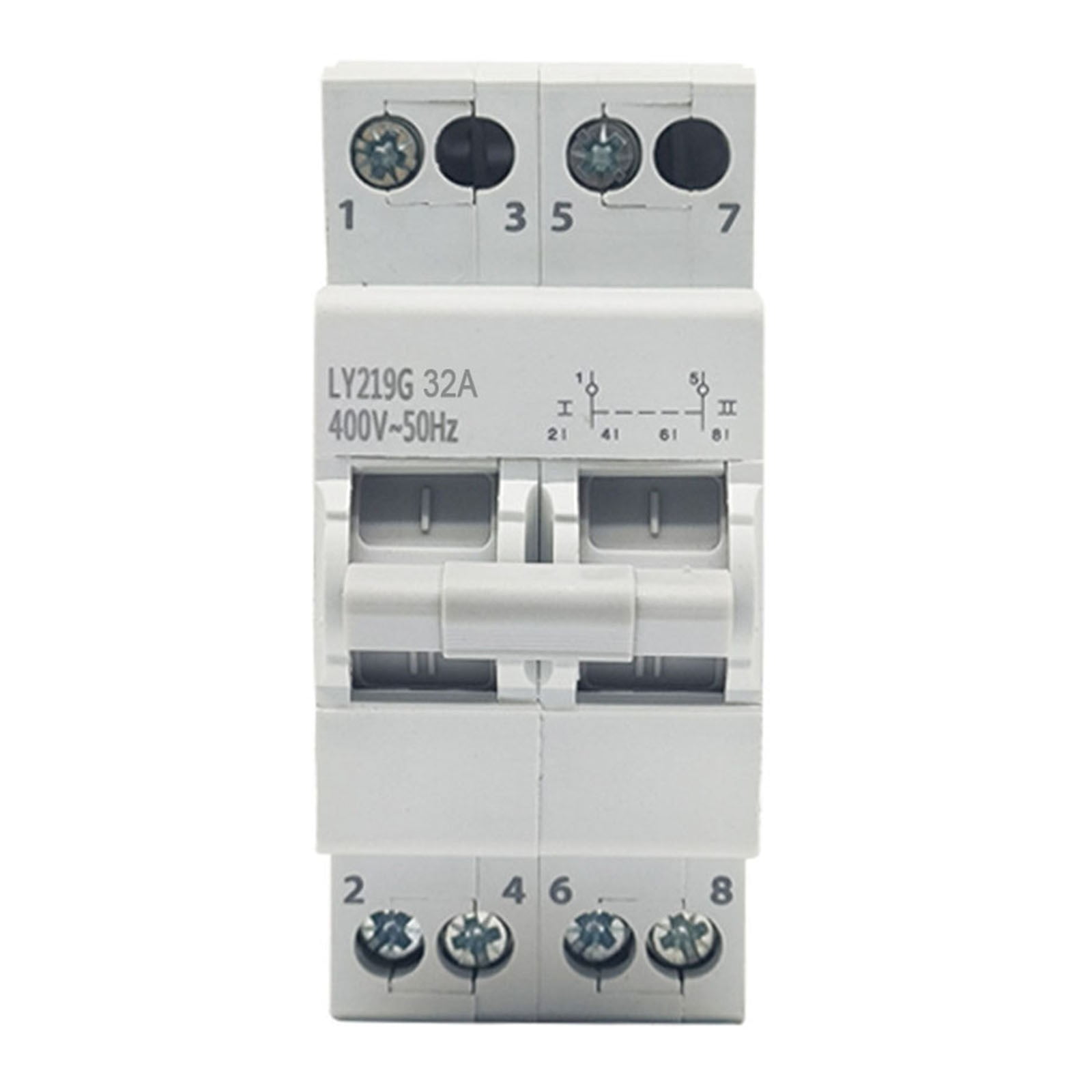 qiya 2P 32A MTS Dual Power Manual Transfer Isolating Switch Locking ...