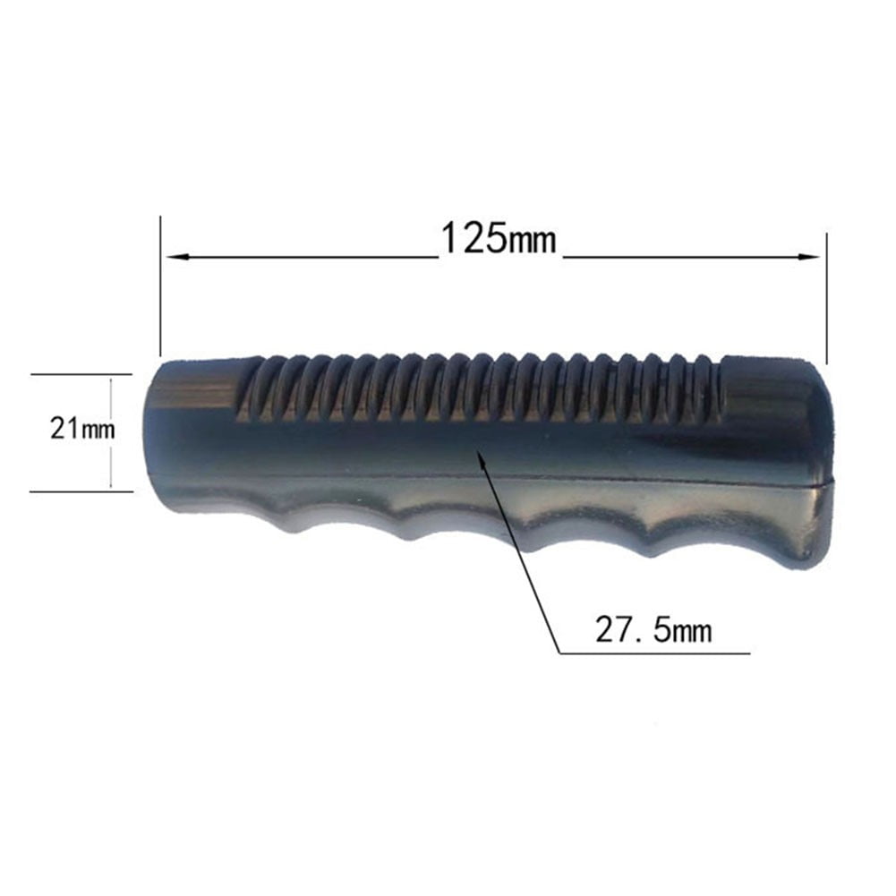 qiya 2Pcs Wheelbarrow Rubber Handles Round Tubes Black Replacement ...