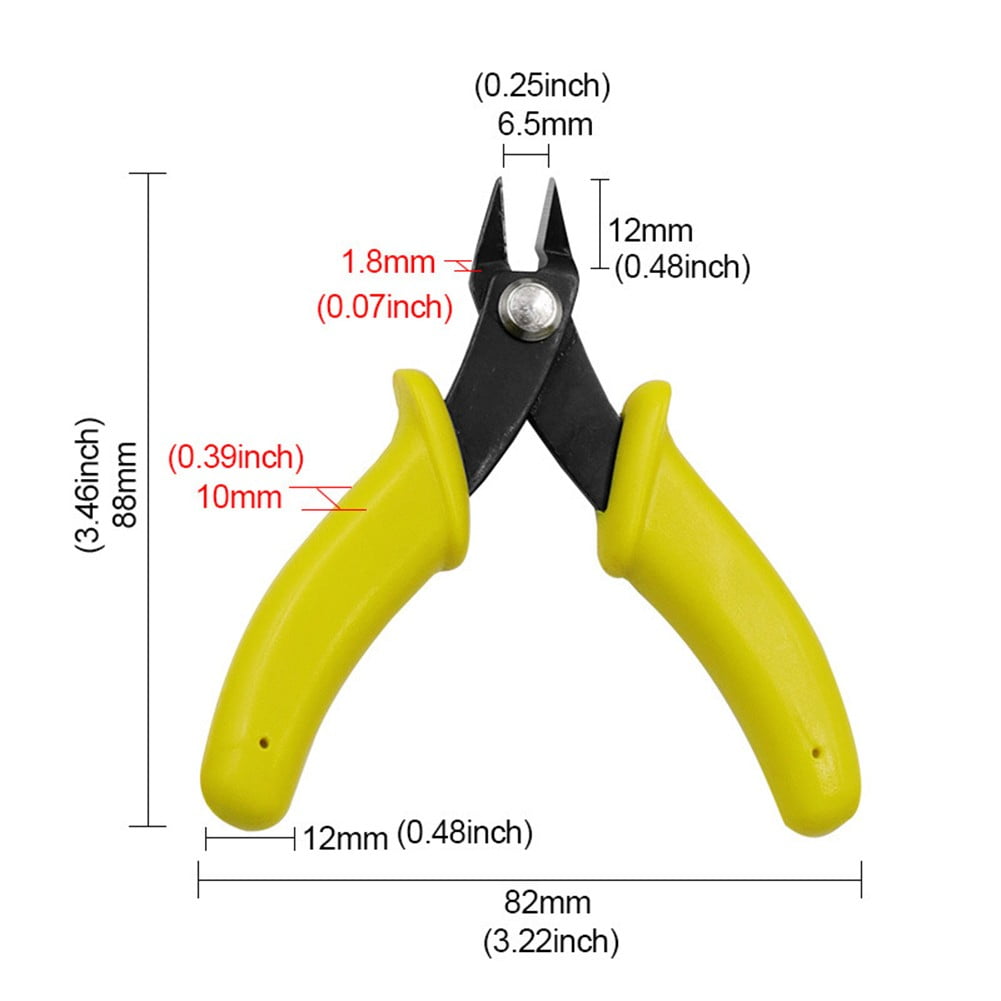qiya 3.5 inch Pointed Nose Diagonal Pliers Wire cutters Beginner DIY ...