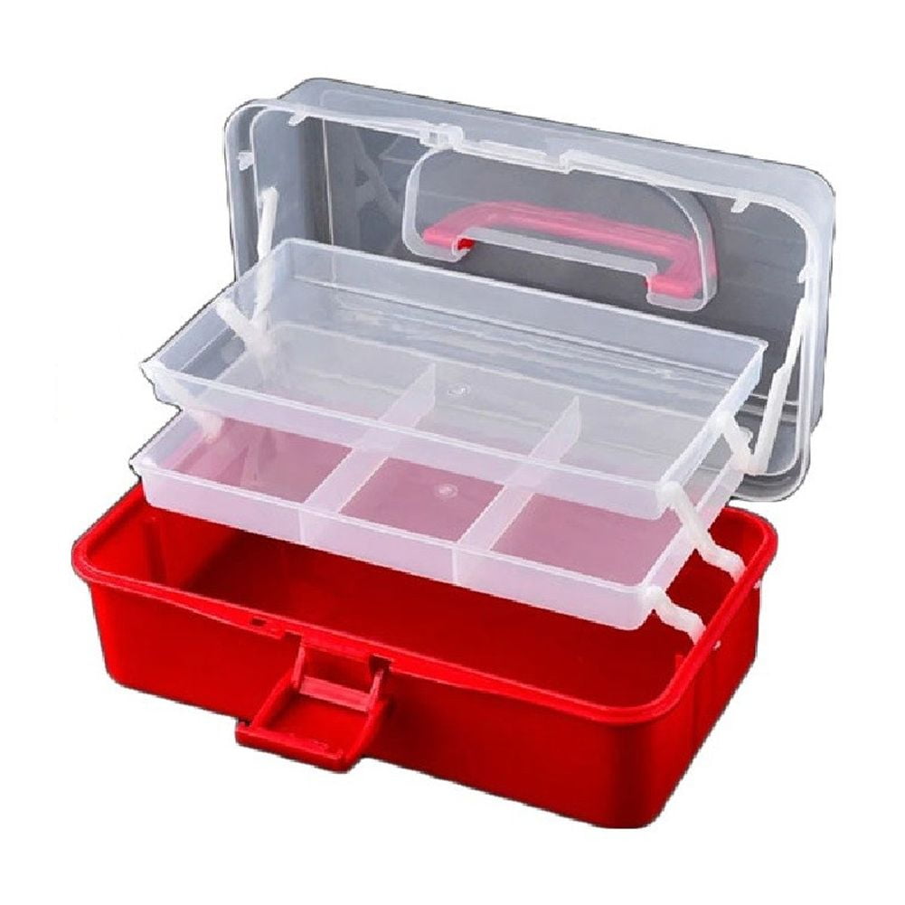qiya 3 Layers Fishing Tackle Box Tool Box Organizer Storage Box ...