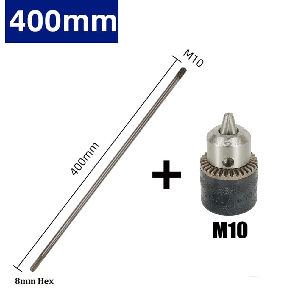 qiya 300 400 500 600mm Drill Extension Connect Rod M10 To 6.35mm Hex ...