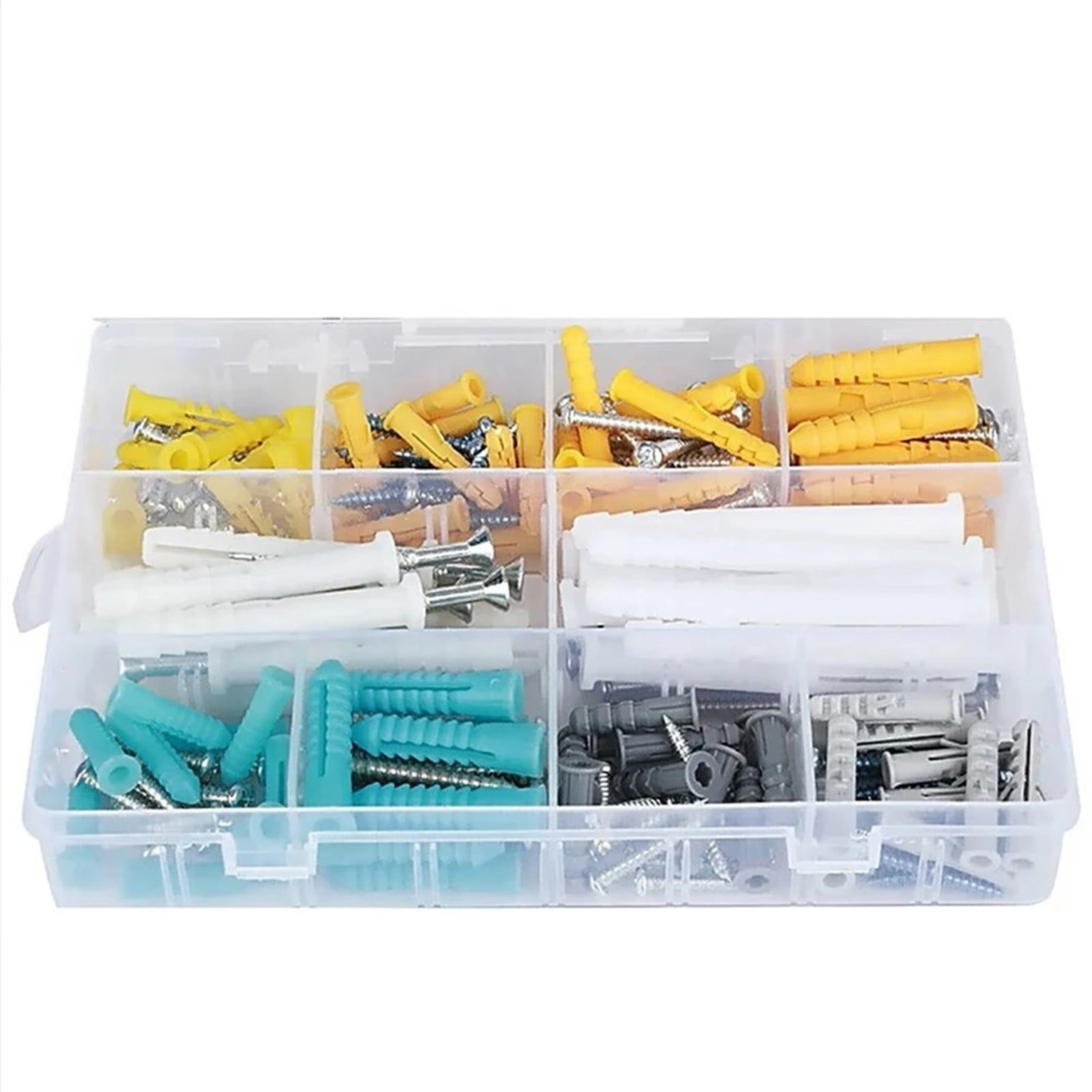qiya 300 Piece Drywall Anchor and Screw Set Wall Anchors and Screws for ...