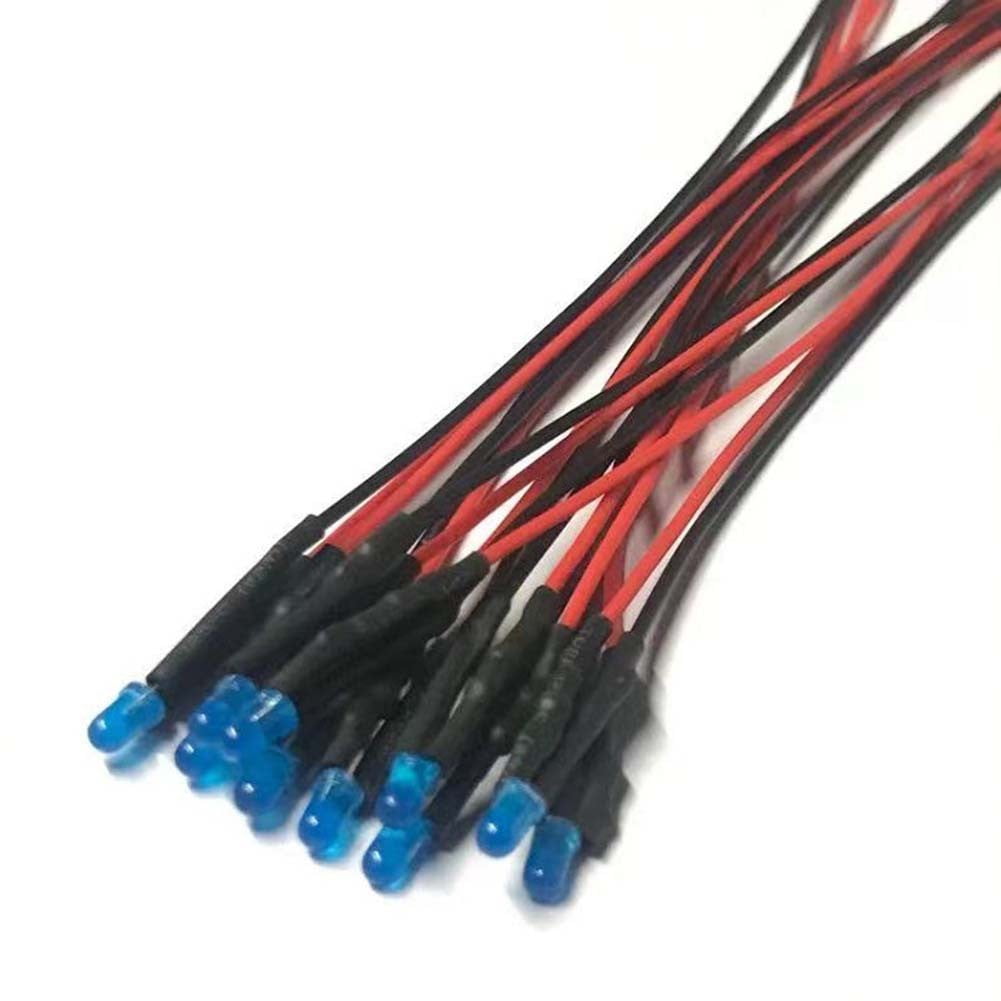 qiya 50PCS LED Lights Emitting Diodes Pre Wired Individual LED Lights ...