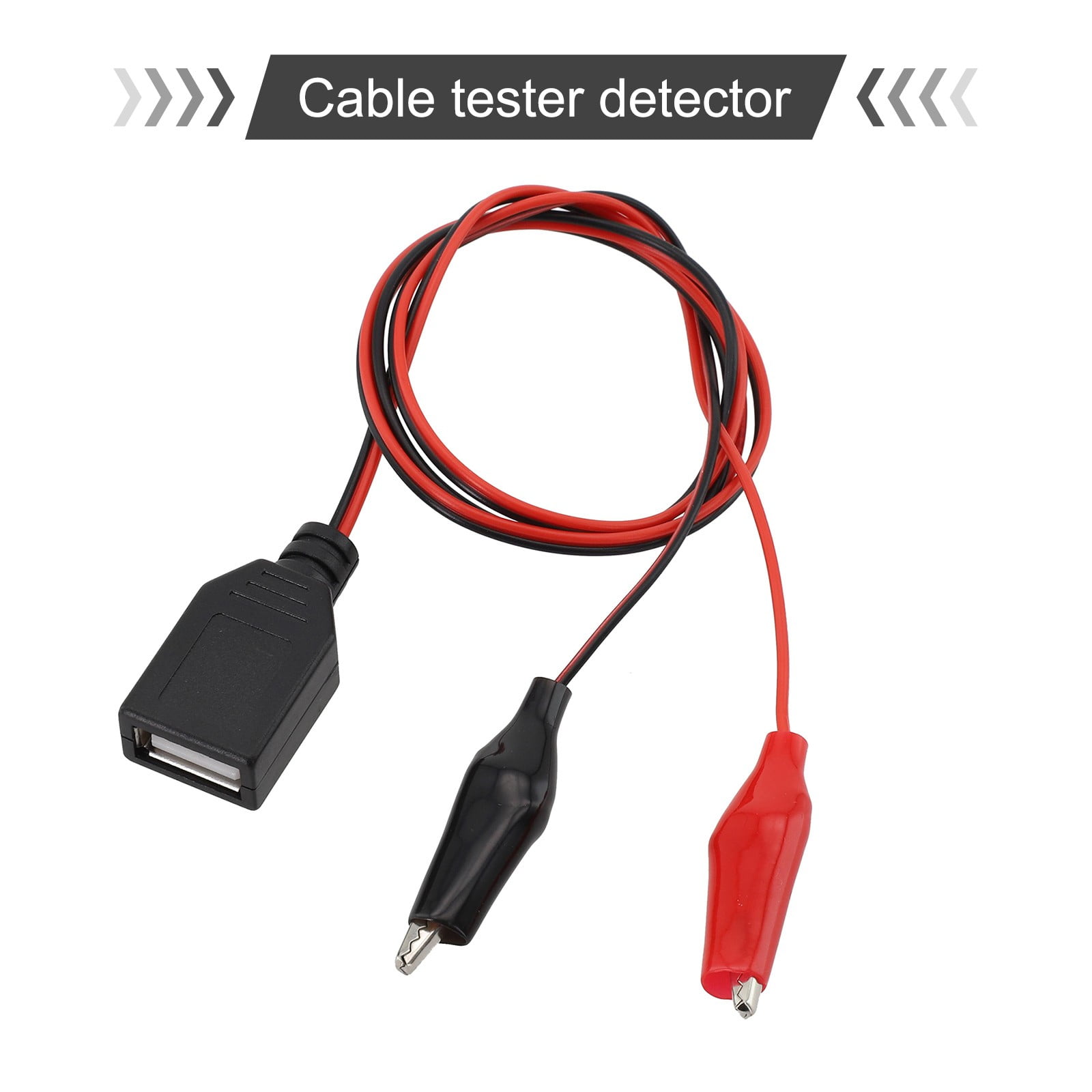 qiya 60CM for Alligator Test Clip USB Male to Female Connector Adapter ...