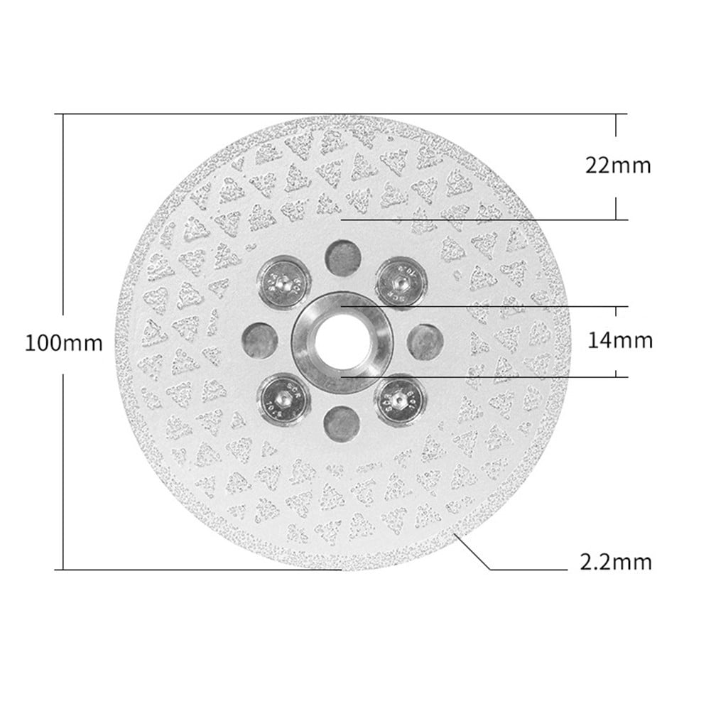 qiya 80-125mm M10 M14 Diamond Grinding Wheel Cutting Blade Disc For ...