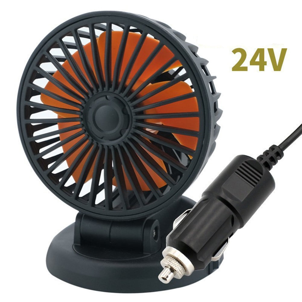 qiya Car Electric Fan Car Electric Fan 12/24V Large Truck Car USB ...