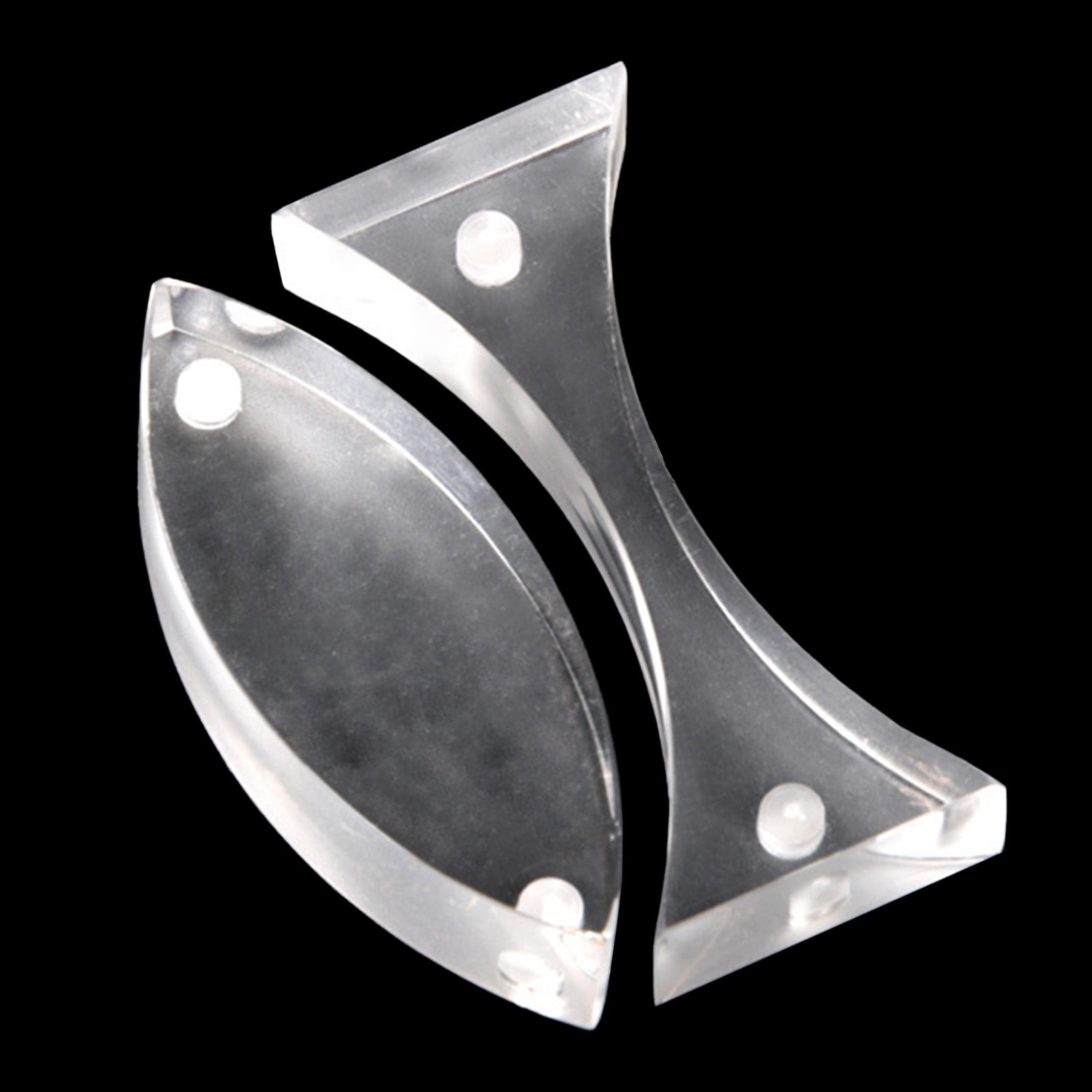 qiya Concave/Convex Lens Glass Lens Transparent 2PCS Accessories ...