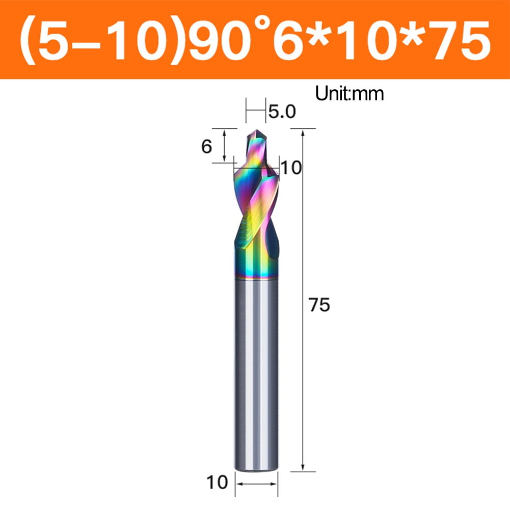 qiya Counterbore Step Chamfer Drill Tungsten Steel Step Drill Two-Stage ...