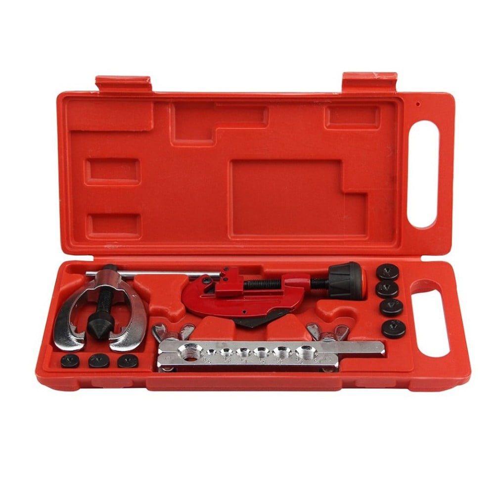qiya Double Flaring Tool Kit for 3/16-5/8 7 Dies Automotive Line Tubing ...