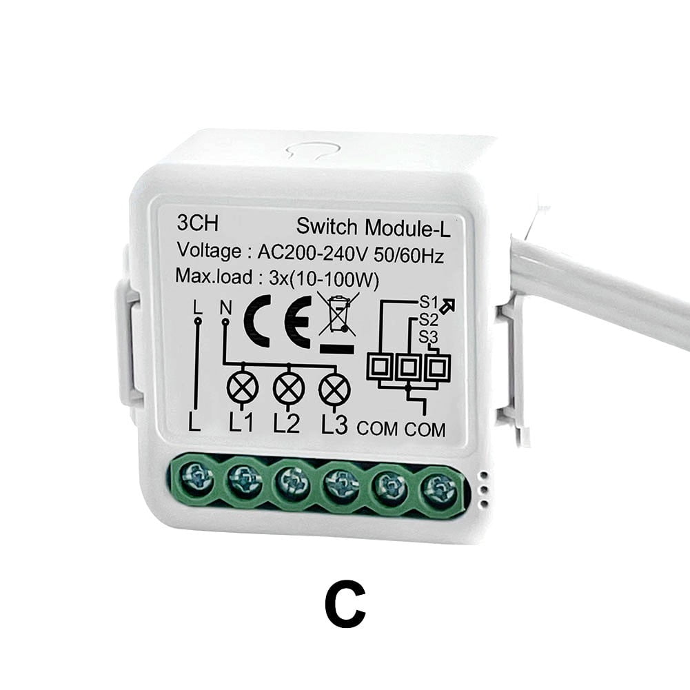 qiya For Tuya for ZigBee For Smart Light Switch Module, No Neutral ...