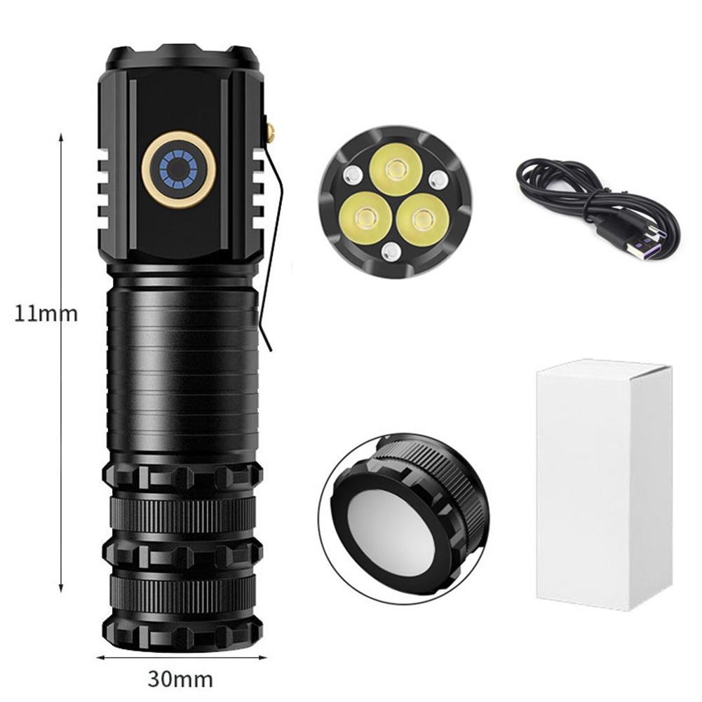 qiya High Powered Torches Led Super Bright Rechargeable Pocket Torches ...