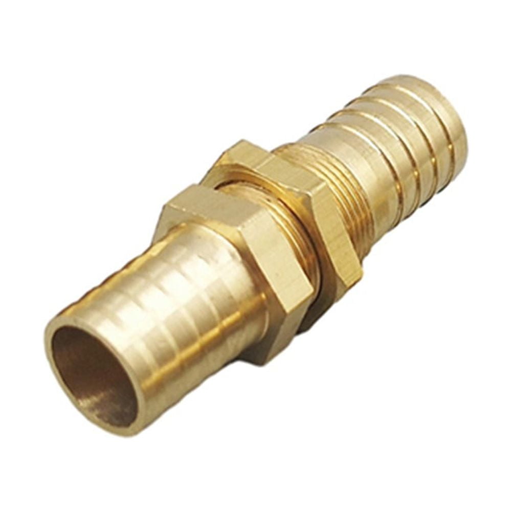 qiya Hose barb with nut partition brass barb pipe fitting coupler ...