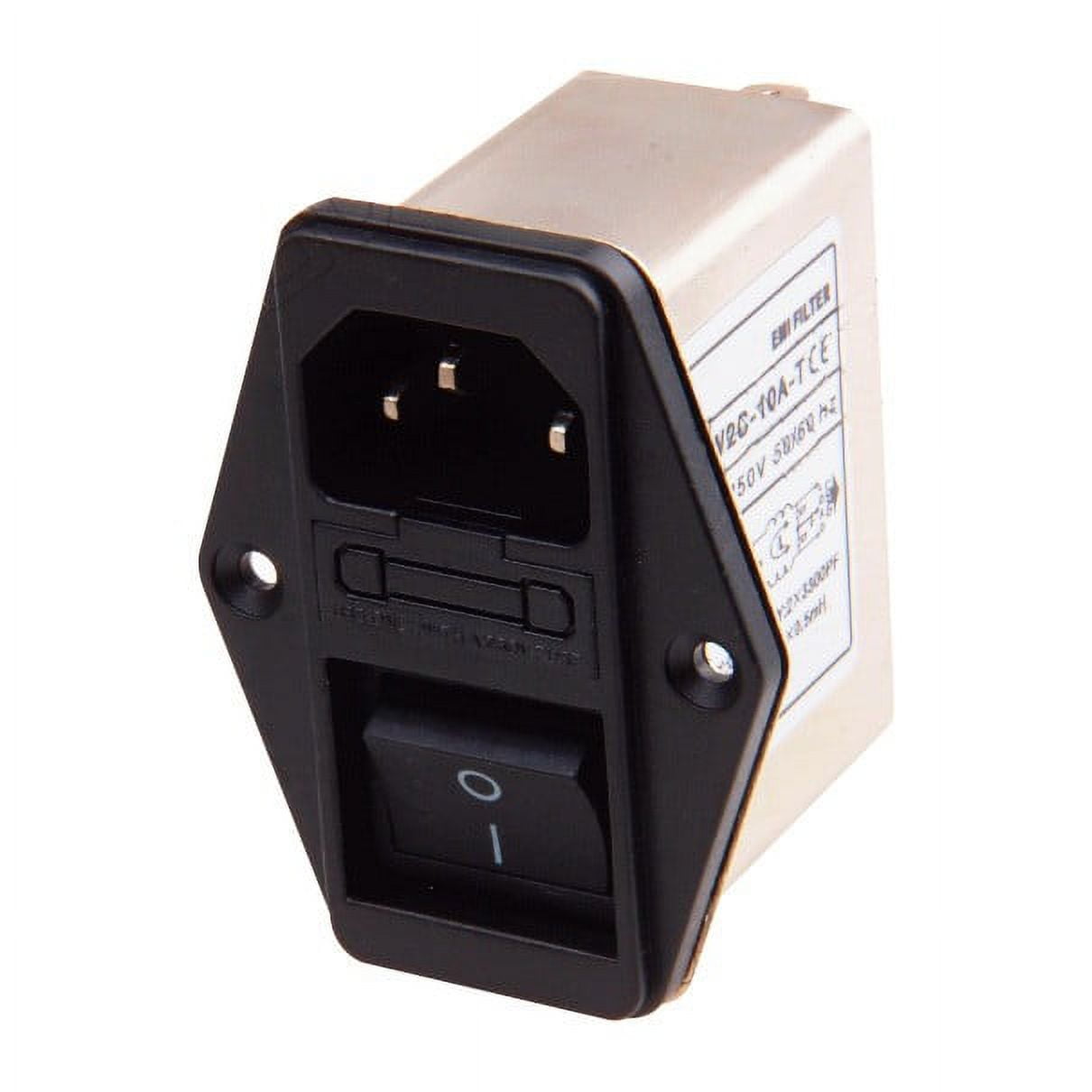 qiya IEC Input Module AC Power Outlet with EMI Filter Fuse - Walmart.com