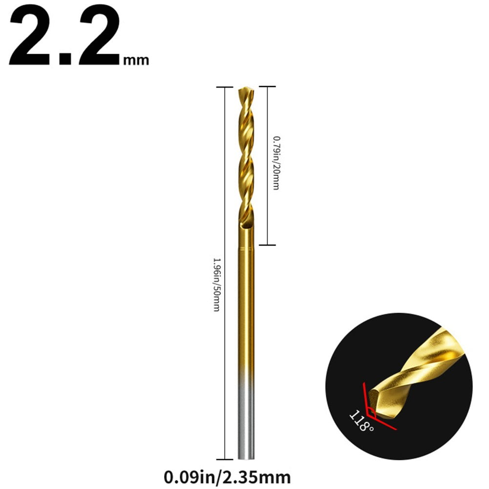 qiya Professional Tiny Drill Bits for Engraving Wood with Standard ...