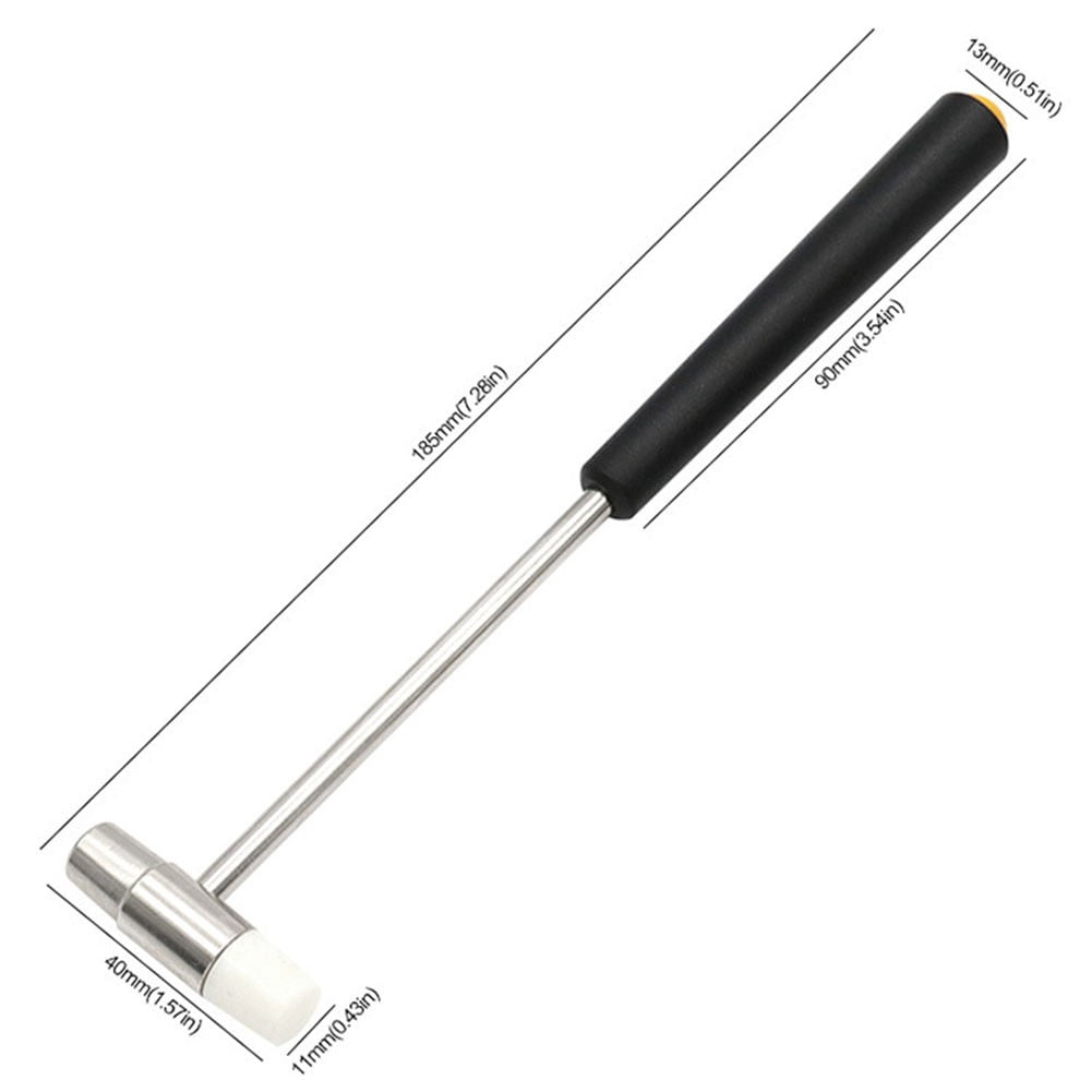 qiya Small Hammer DIY Repair Tools Metal Rubber Mini Hammer Double ...