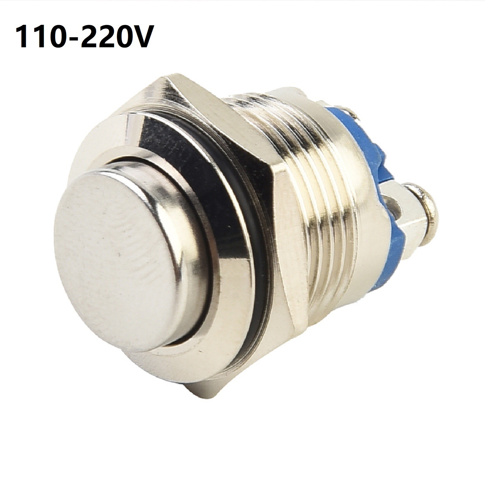 qiya Stainless Steel Push Button Momentary Switch 16mm Diameter Vandal ...