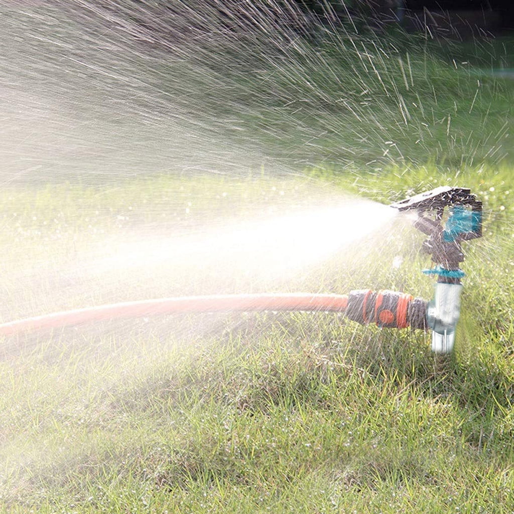 qkdmdw Automatic Garden Water Sprinkler, 360 Degree Rotating Lawn ...