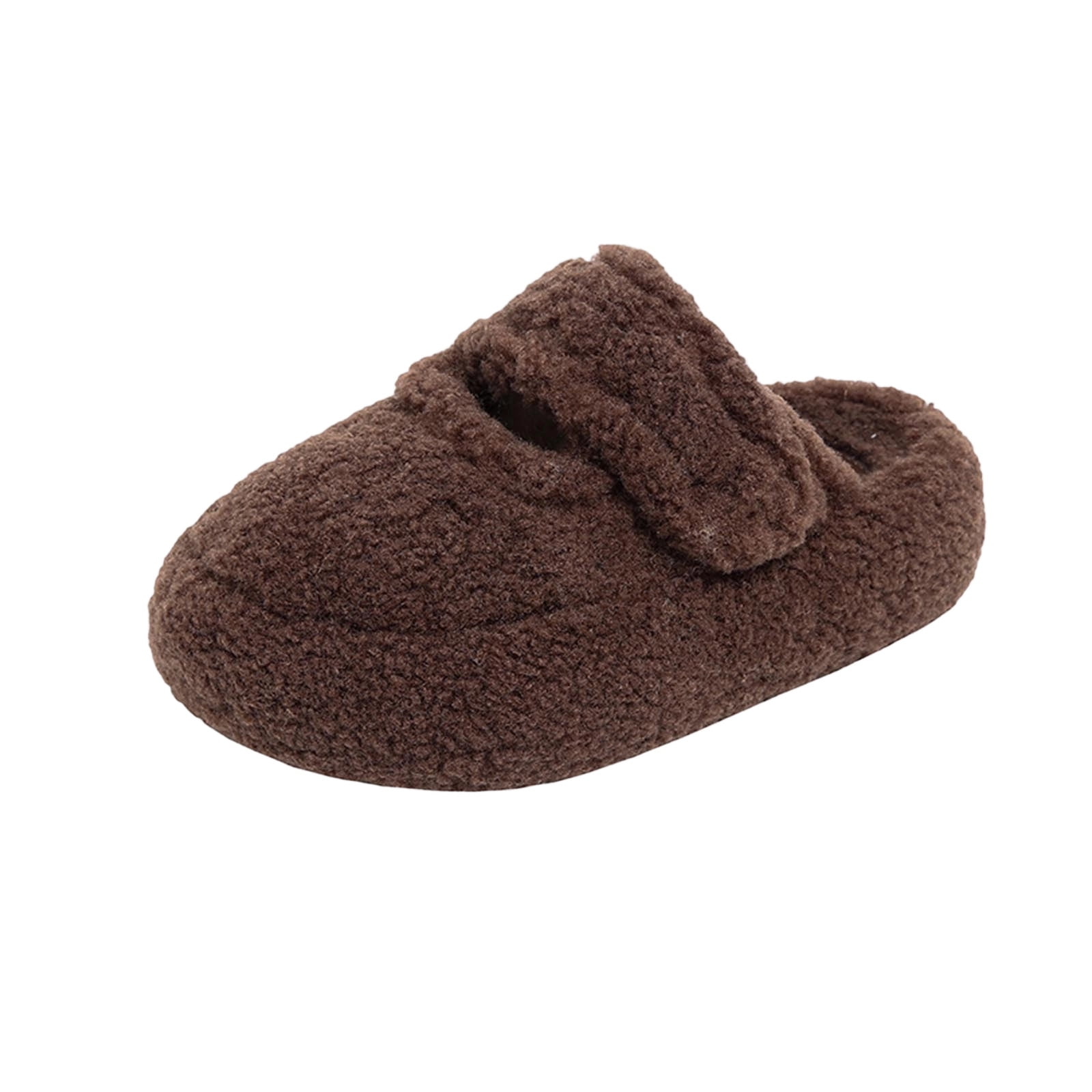 qkdmdw Coffee Women'S Cozy Furry Slippers With Letters, Plush Velvet ...