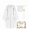 qolami Kindergarten Graduation Cap and Gown, 2026 Silk Graduation ...