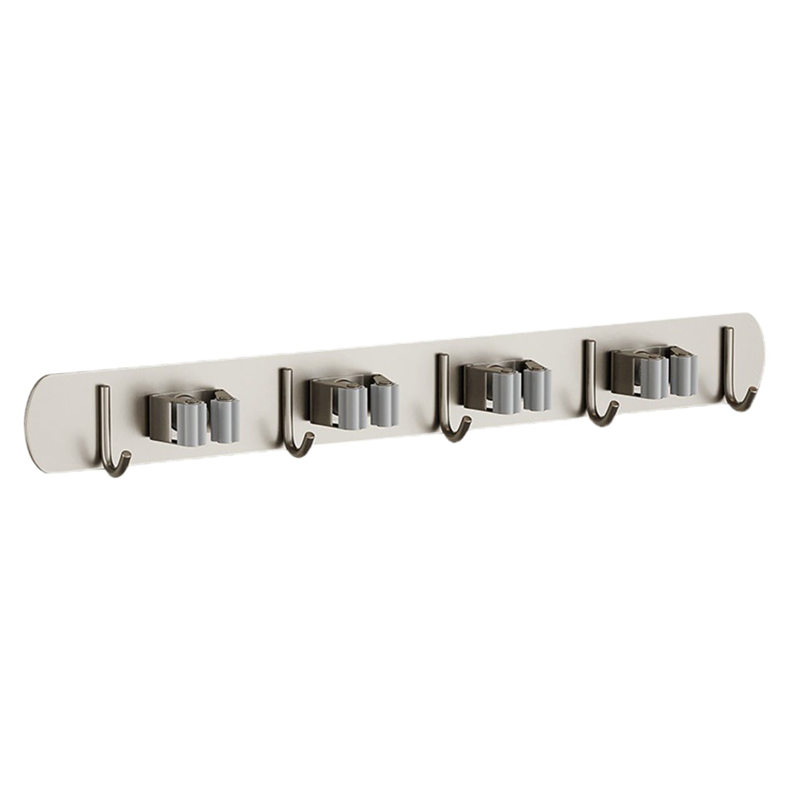 qolami Mop Wall Mounted Clamp Without Drilling Hooks Bathroom And ...