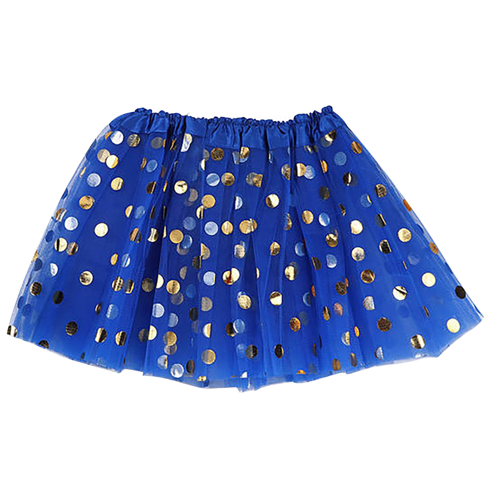 qolati Baby Girls Tulle Dance Skirt Glitter Polka Dots Layered Ballets ...