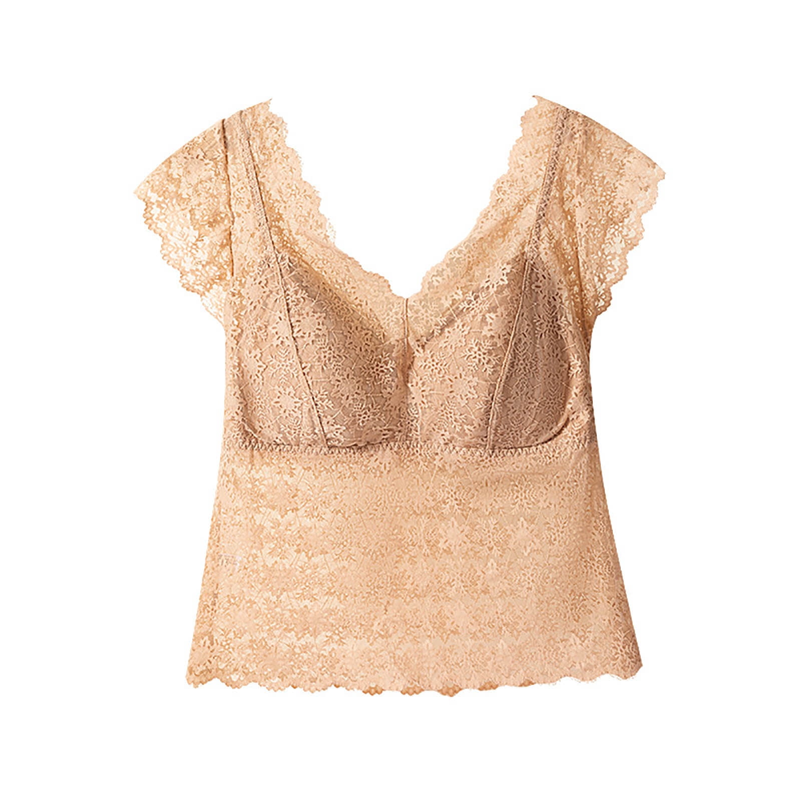 qolati Bralettes for Women Sexy Lace V Neck Y2k Camisole Spaghetti ...