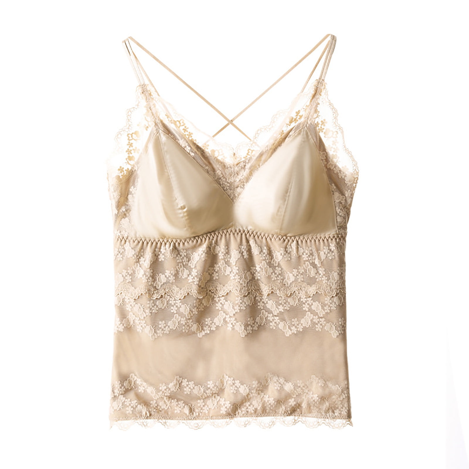 qolati Bralettes for Women Sexy Lace V Neck Y2k Camisole Spaghetti ...