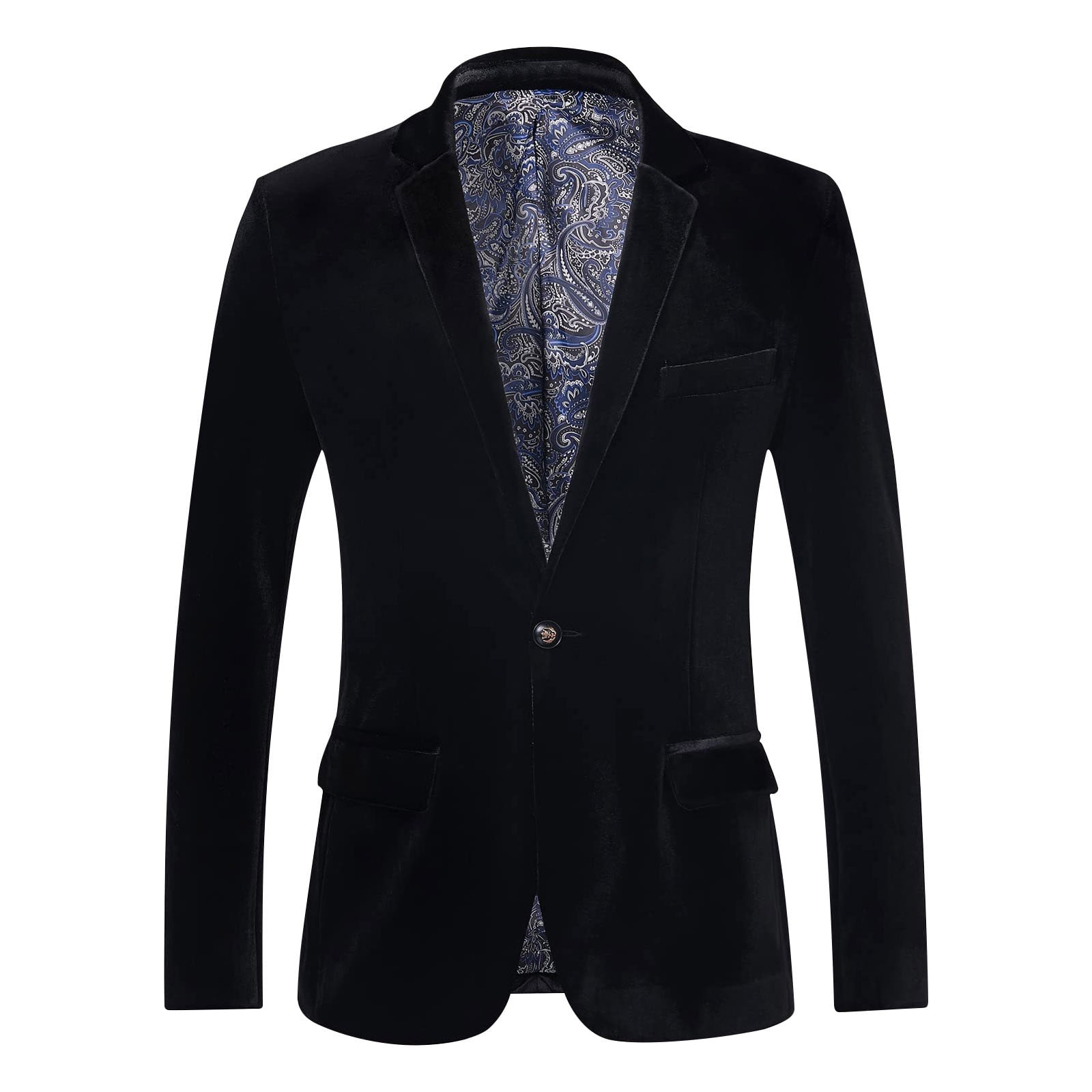 qolati Clearance Men's Casual Blazer Jackets Single Button Long Sleeve ...