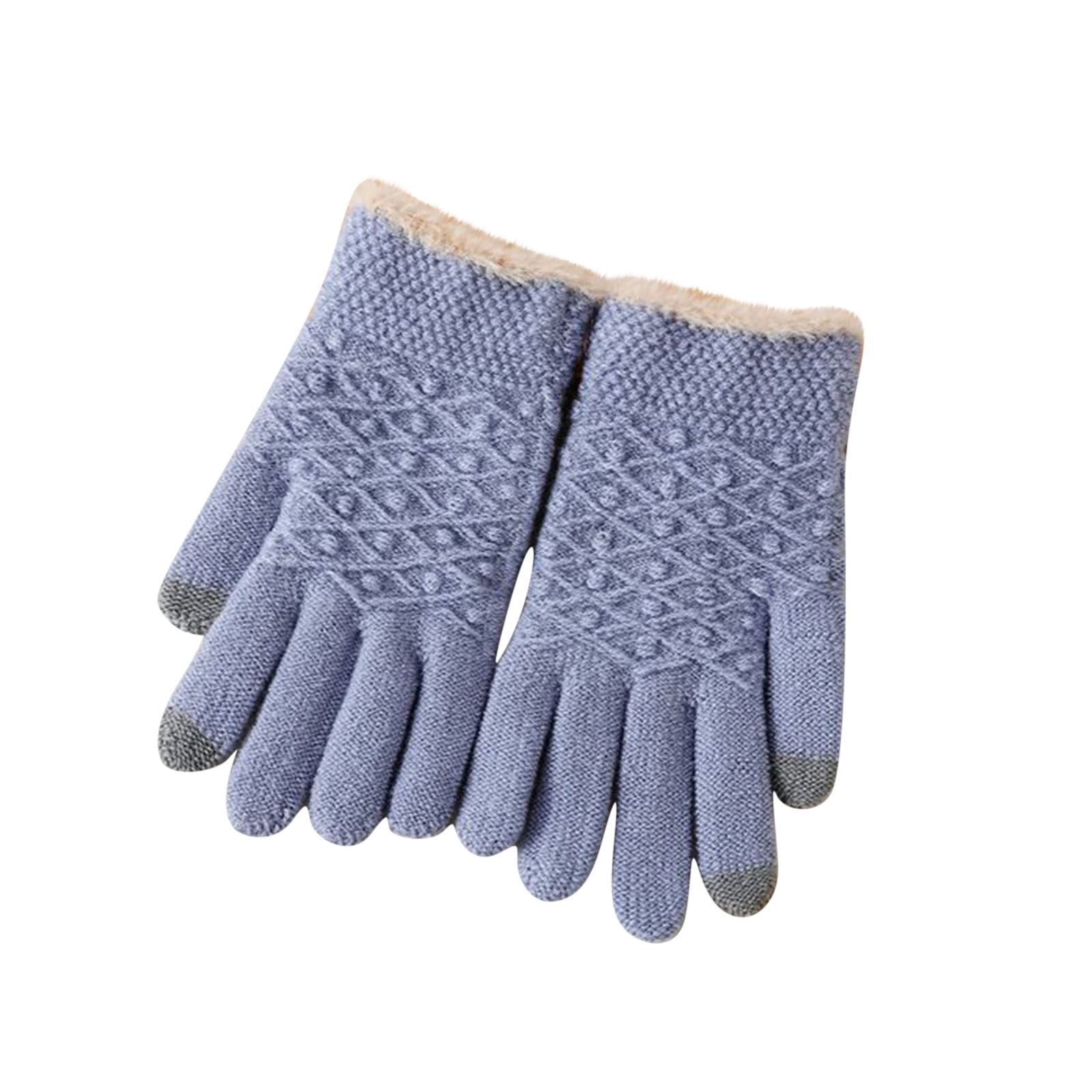 qolati Winter Gloves for Women Soft Warm Touchscreen Gloves Thermal ...