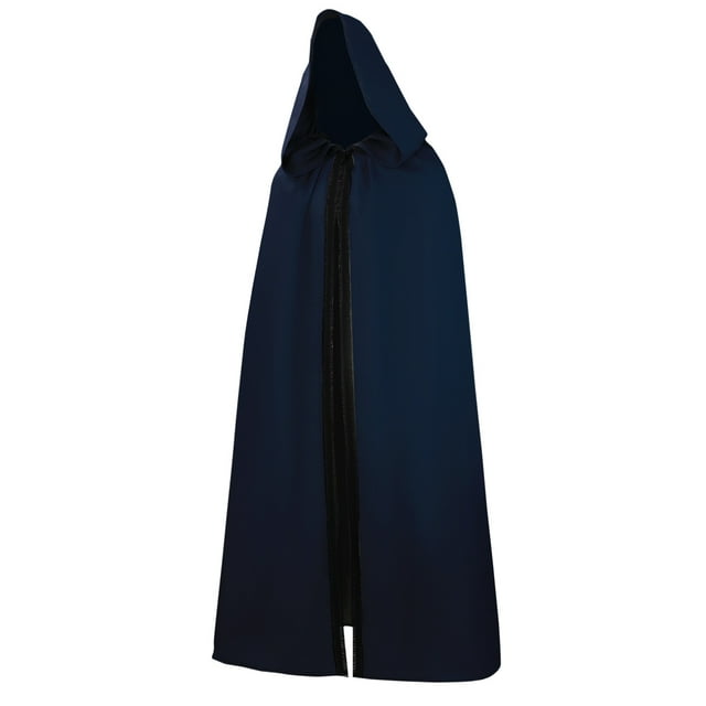 qolati Halloween Cloak with Hood for Men Vintage Steampunk Medieval ...