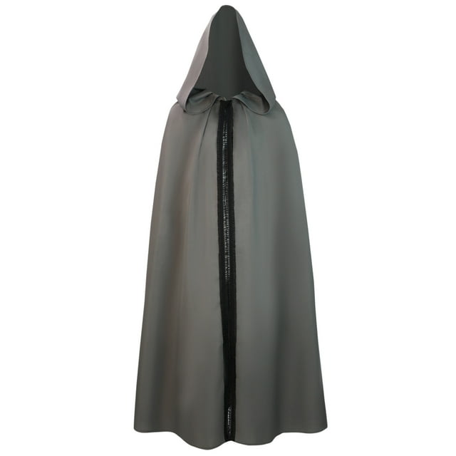 qolati Halloween Cloak with Hood for Men Vintage Steampunk Medieval ...