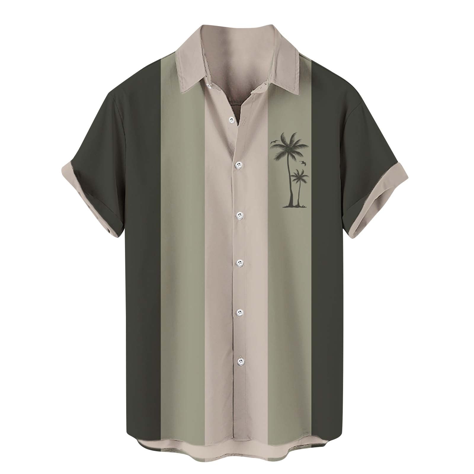 qolati Hawaiian Shirts for Men Summer Fashion Short Sleeve Tropical ...