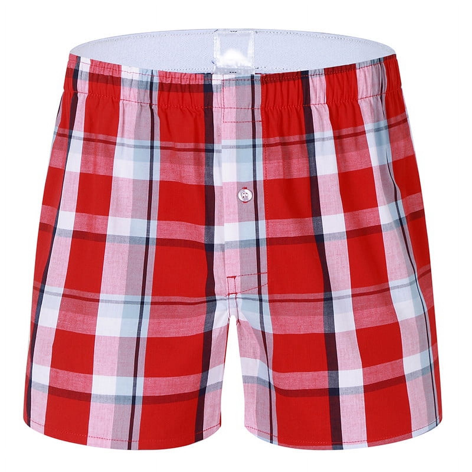 qolati Men's Underwear Classic Fit Elastic High Waisted Cotton Boxers ...