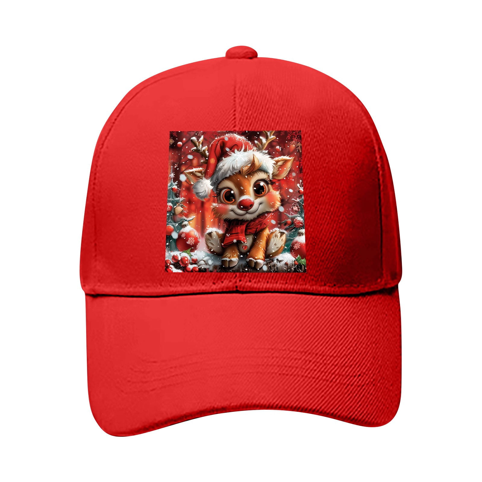 qolati Merry Christmas Baseball Cap for Women Men Unisex Trucker Hats ...