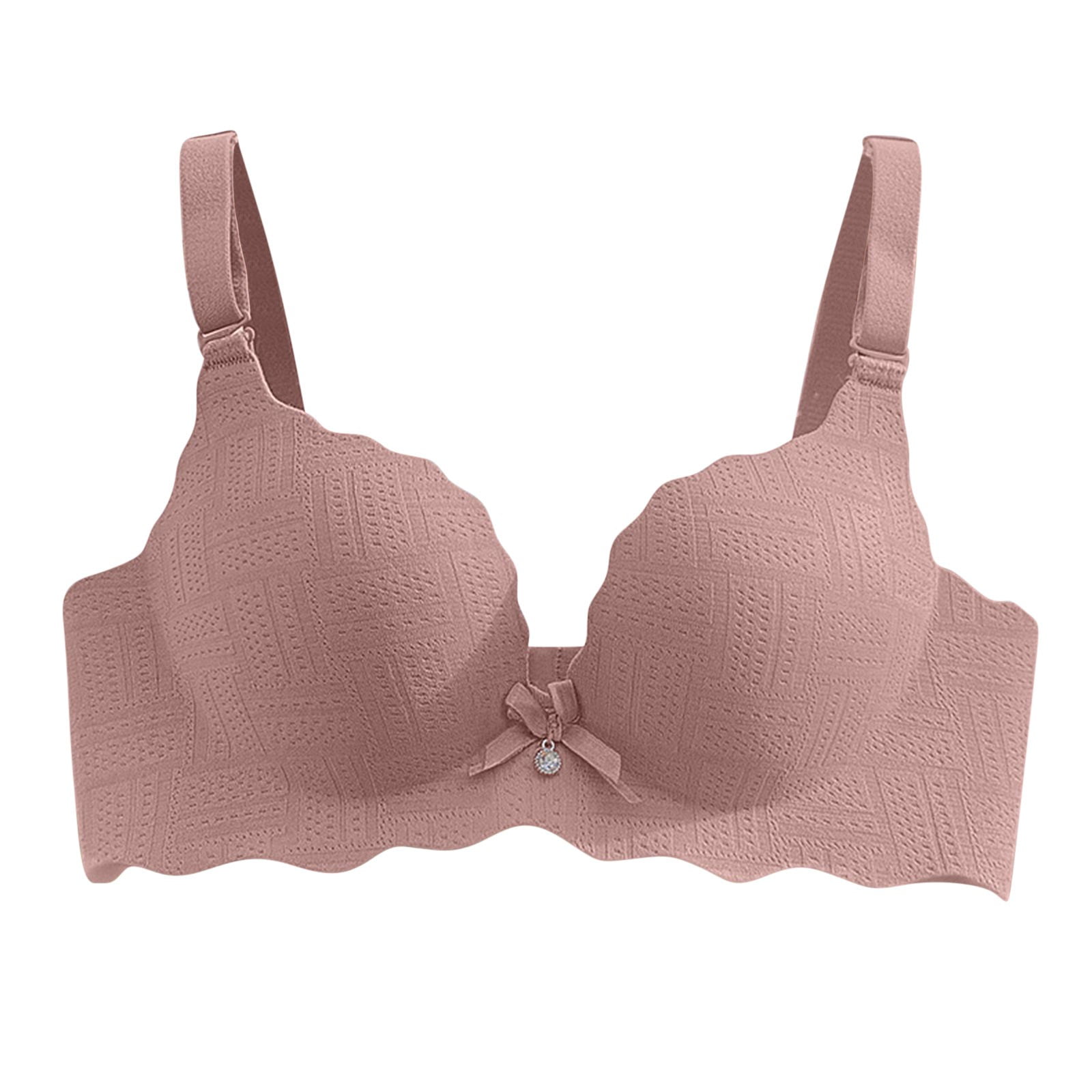 qolati Push Up Bras for Women Comfortable Wireless Bras Seamless ...