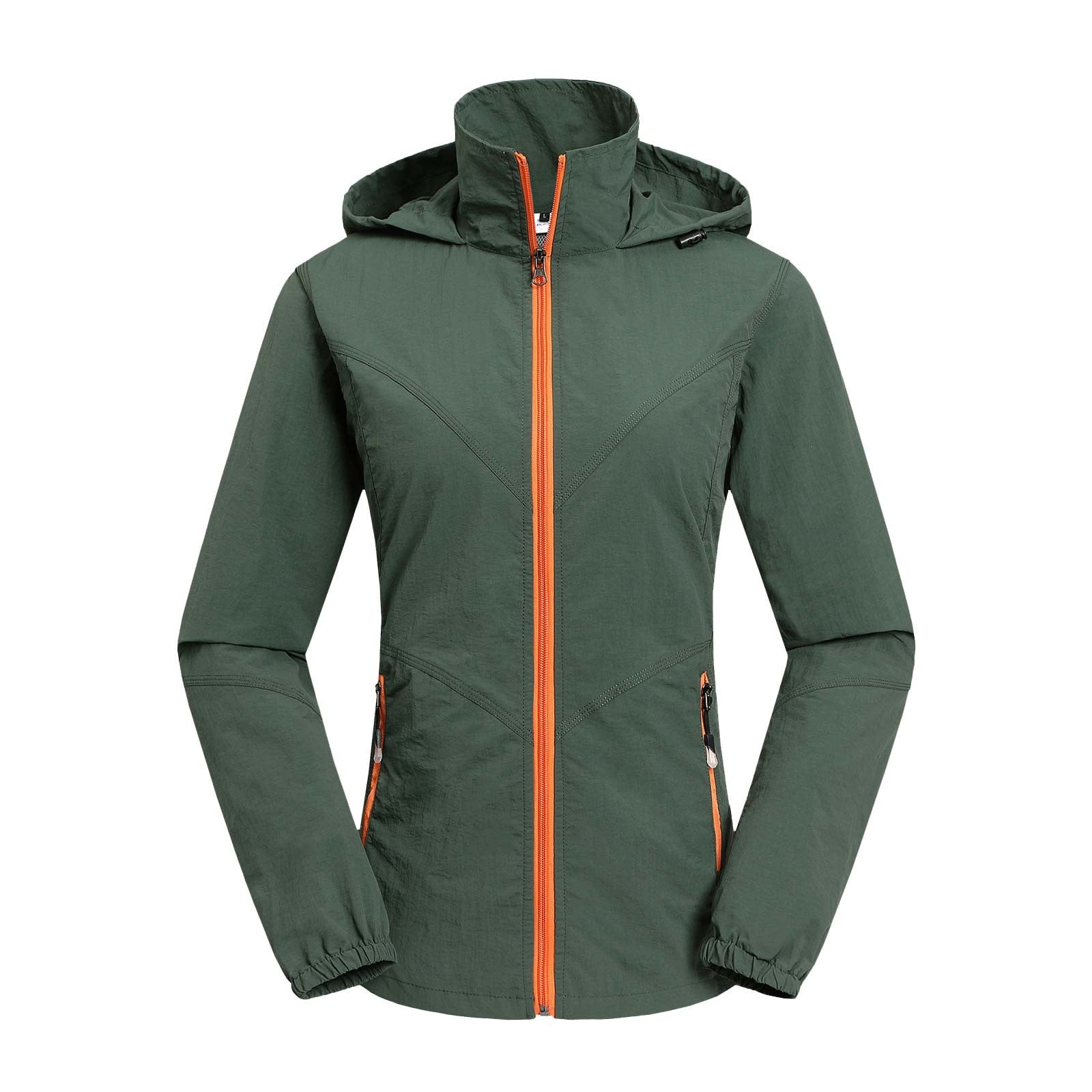 qolati Rain Coat for Women Waterproof With Hood Lightweight Fall Winter ...