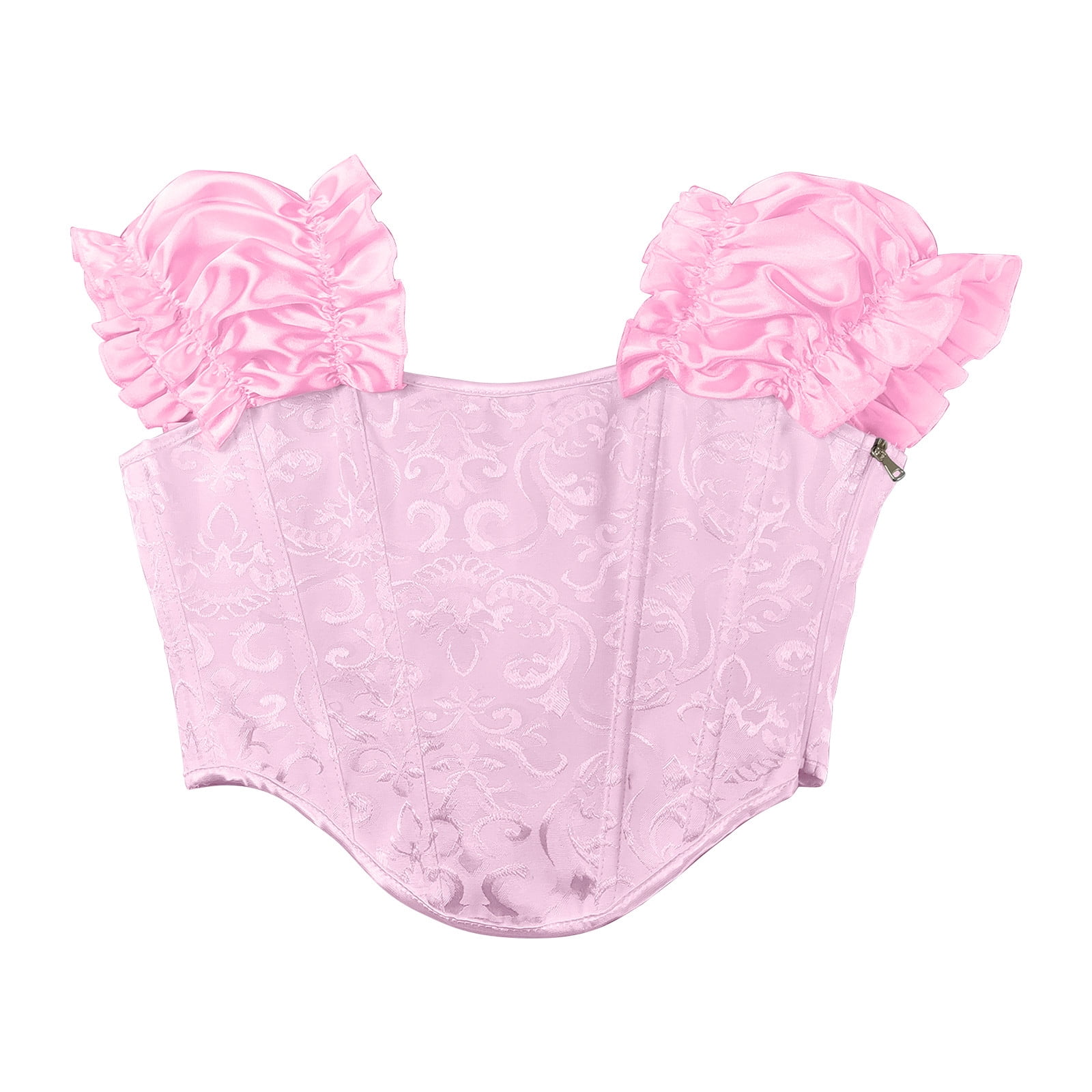 qolati Renaissance Corset Tops dr Women Vintag Asymmetrical Hem ...