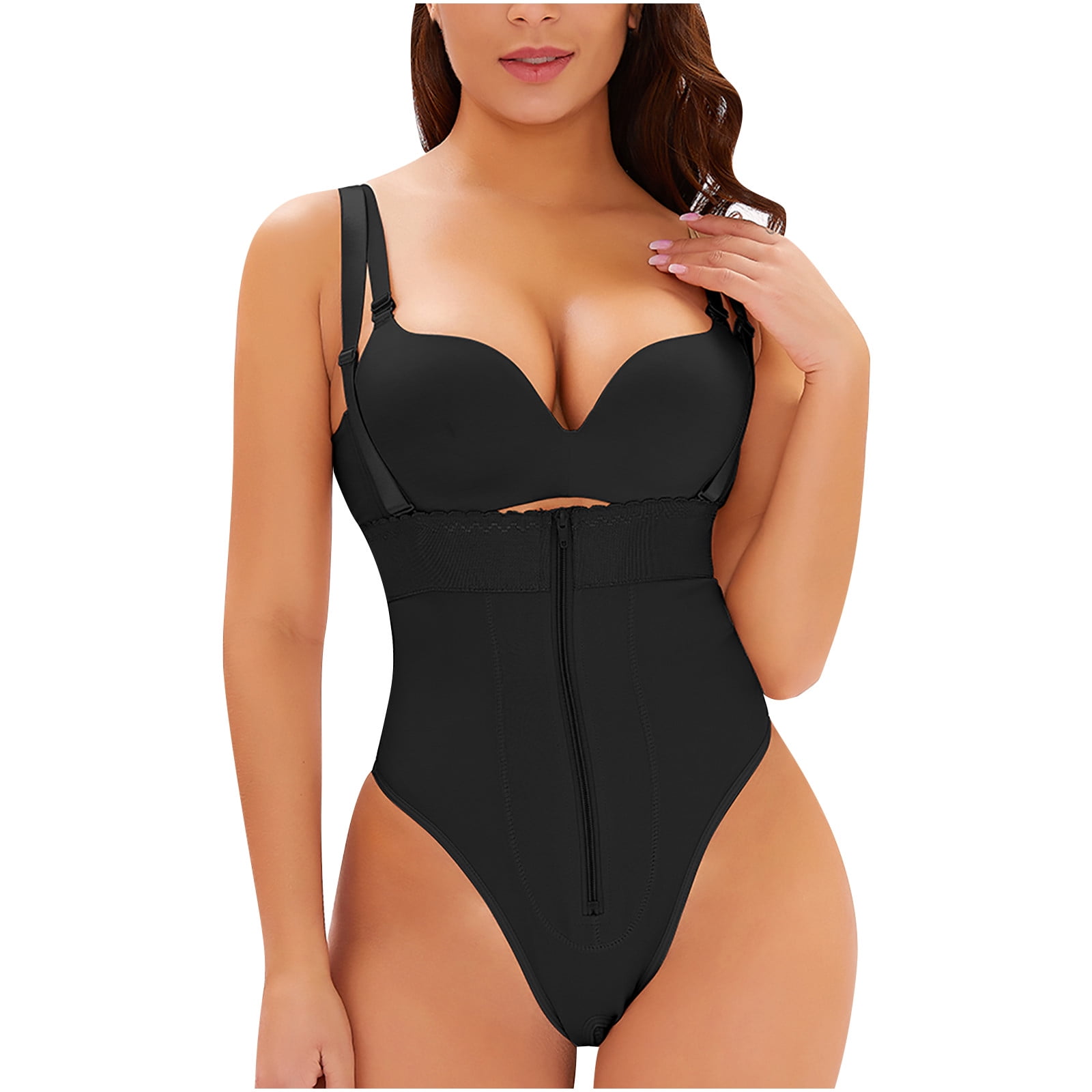 Qolati Shapewear Bodysuit For Women Open Bust Butt Lifter Shorts Body