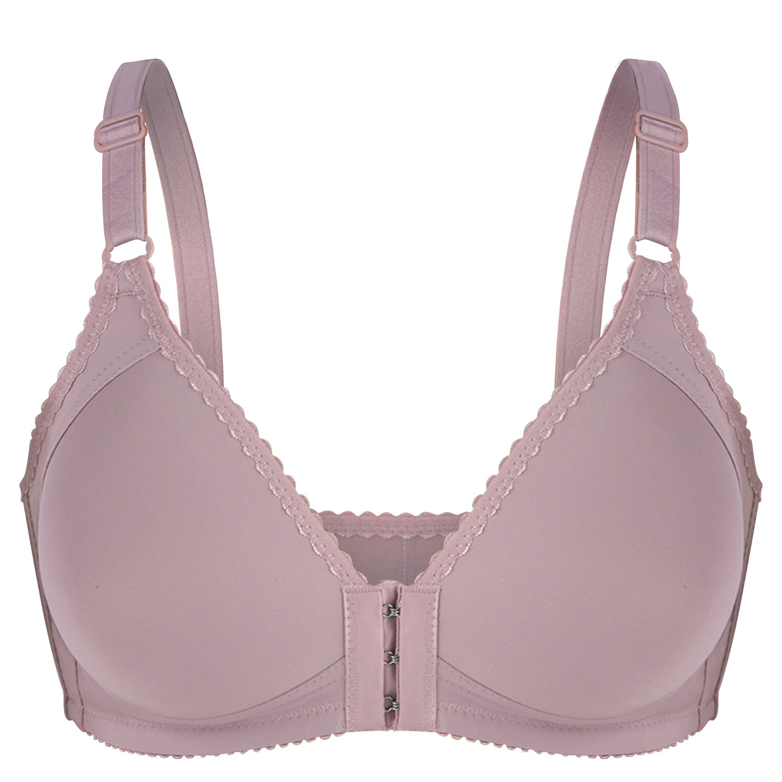 qolati Women Wireless Front Closure Everyday Bras Wireless Push Up ...