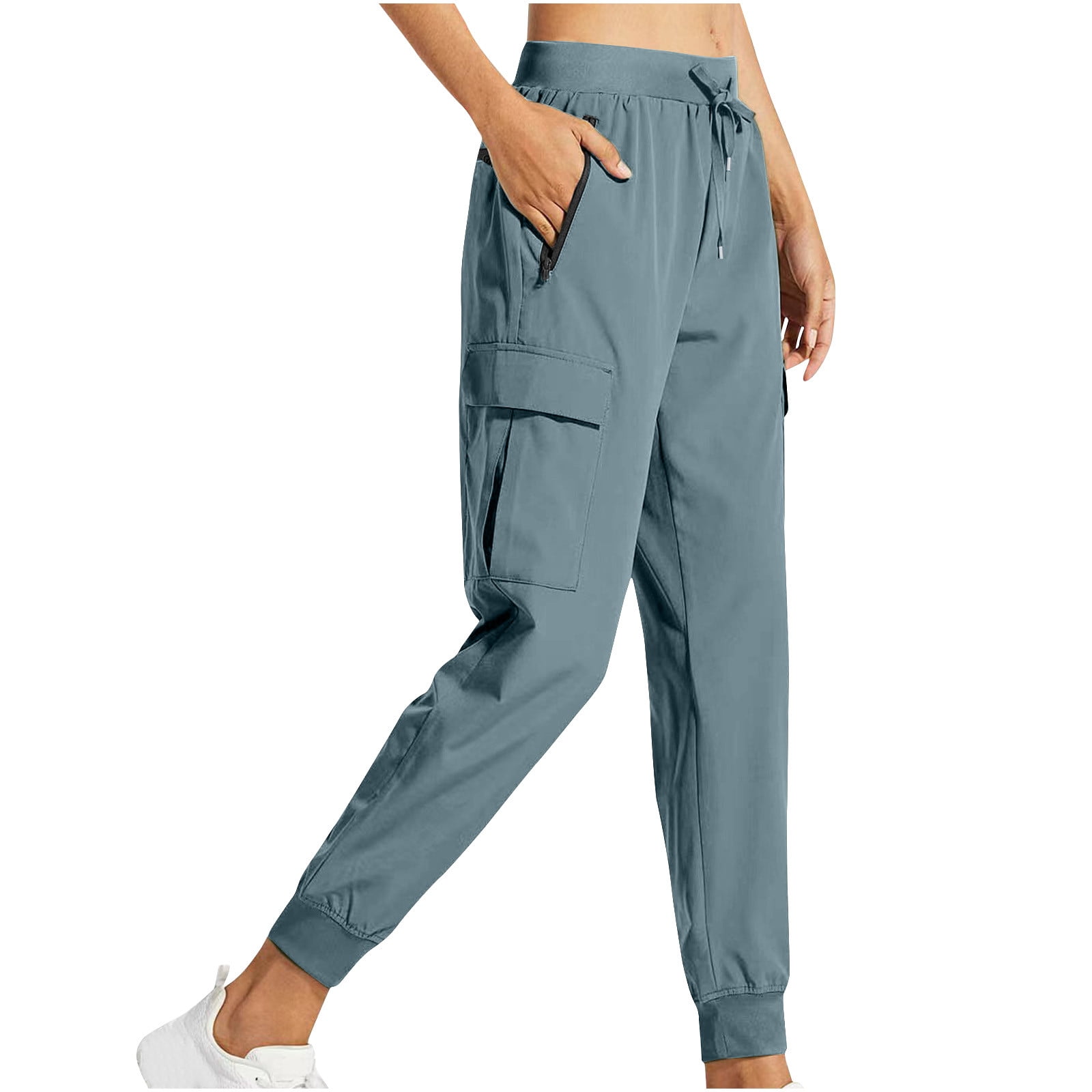 qolati Women's Cargo Joggers Lightweight Quick Dry Hiking Pants ...